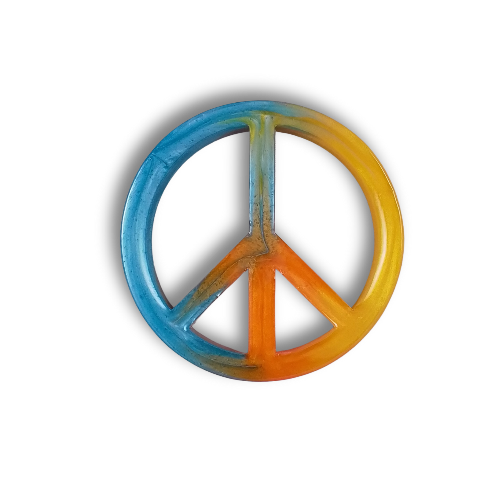 Resin Peace Sign Mini Marker – DarkSide Disc Golf