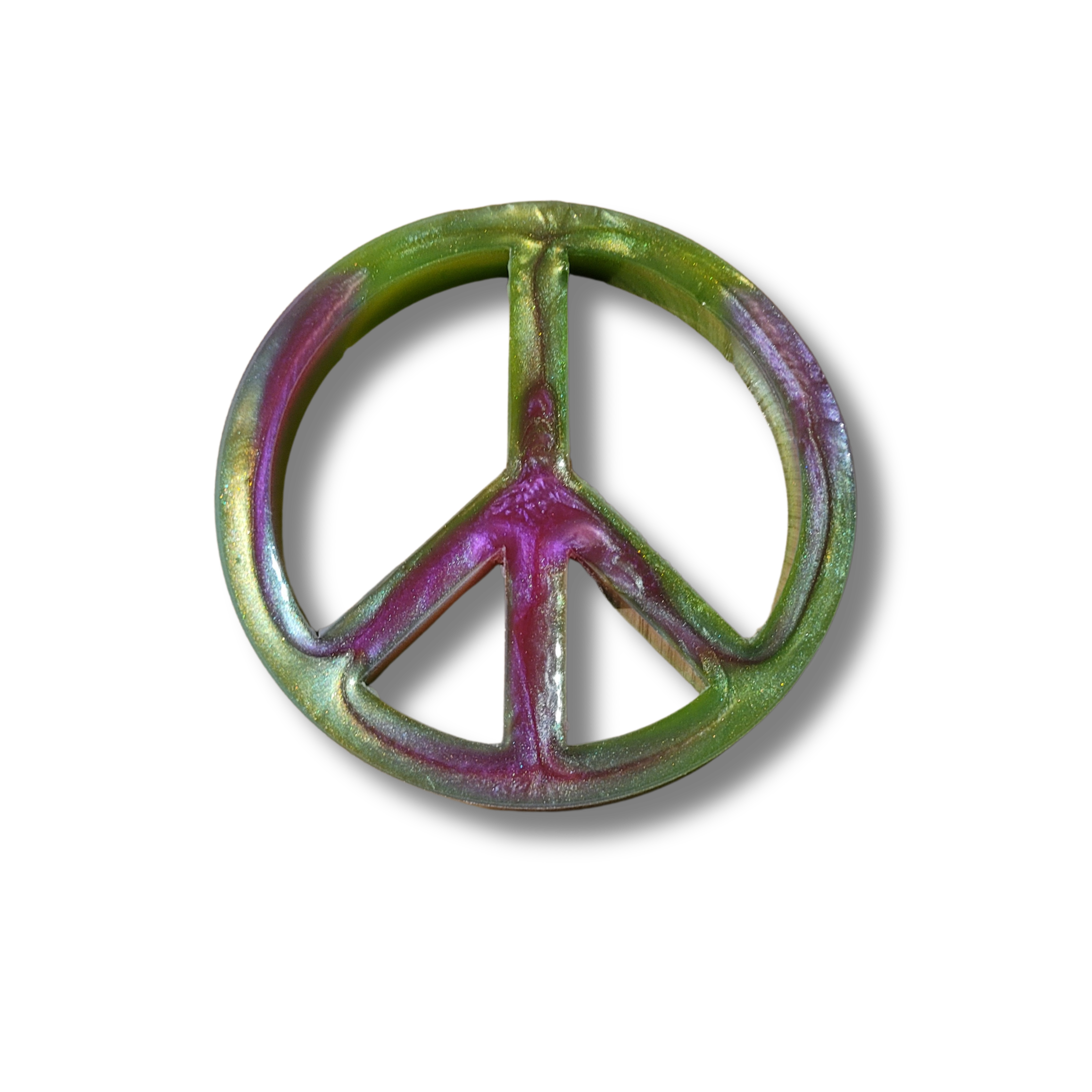 Resin Peace Sign Mini Marker – DarkSide Disc Golf