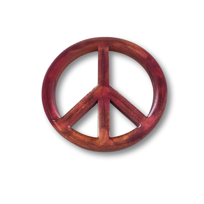 Resin Peace Sign Mini Marker – DarkSide Disc Golf